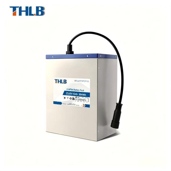 Quality 25.6V 15AH LiFePO4 Solar Street Light Lithium Battery with BMS Protection for Outdoor Lighting for sale