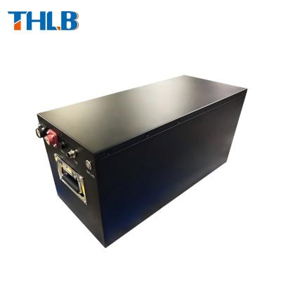 China Rechargeable Lithium Golf Cart Battery Pack 51.2V 100Ah with switch CAN communication for sale