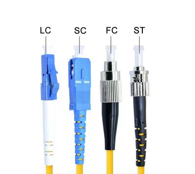 China Simplex SC/FC/ST/LC fiber patch cord 0.9/2.0/3.0mm UPC/APC LSZH1m/2m/3m/5m/10m/50m patch cord cable  customized for sale