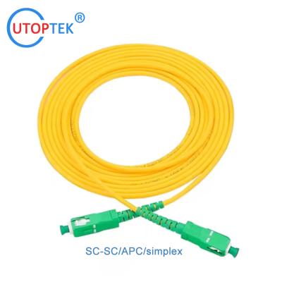 China Simplex SC/FC/ST/LC fiber patch cord 0.9/2.0/3.0mm UPC/APC LSZH1m/2m/3m/5m/10m/50m patch cord cable  customized for sale
