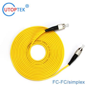 China Simplex SC/FC/ST/LC fiber patch cord 0.9/2.0/3.0mm UPC/APC LSZH1m/2m/3m/5m/10m/50m patch cord cable  customized for sale