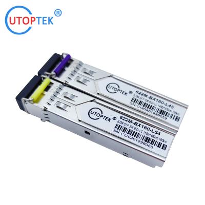 China 622M STM-4 SM Bidi LC 160km 1490/1550nm SFP module optical Transceiver DDM for ZTE/Cisco/Huawei/HPE/Aruba/Mikrotik for sale