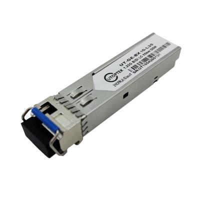 China 1.25G SFP module simplex LC 10km optical transceiver compatible cisco/huawei/HP/Aruba/Ericsson/Mikrotik for sale