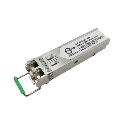 China 1.25G SFP Single Mode Fiber LC 60km 1550nm sfp optical transceiver for Huawei/Cisco/Mikrotik/Extreme sfp for sale