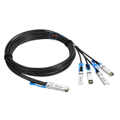 China 100G QSFP28 to 4xSFP28 Passive Direct Attach Copper (DAC) Twinax Cables 0.5m-3m for data center for sale