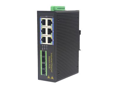 China UT26FP-SC20 unmanaged industrial 6x10/100Base-Tx POE+ 2x100M-Fx SC ethernet switch DIN Rail for sale