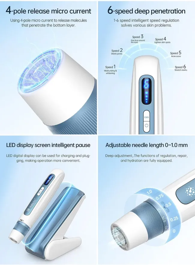New Hydra Pen H5 Infusion Carrier Serum EMS and Microneedling Automatic Application