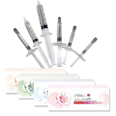 Cina Riempitore Dermico Rughe Rimuovere 1ml 2ml 3ml 5ml 10ml 20ml 50ml HA Riempitore Iniezione Acido Ialuronico in vendita