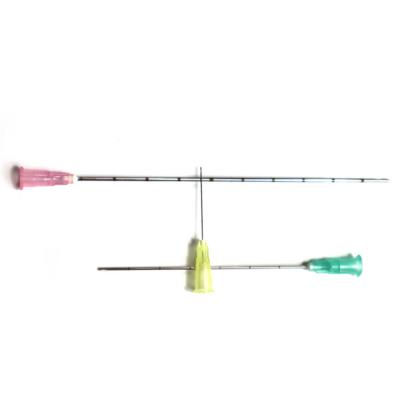 Cina Cliniche estetiche monouso Aglio contundente 25g 50mm Microcannuli sterili fini in vendita
