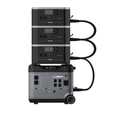 China [Factory] 5000W UPS Solar Generator Expandable to 19kWh Dual Voltage Powerstation Portable Power Station with Solar Panels for sale