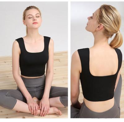 Cina reggiseno di cucitura di esercizio di Flatlock della canottiera sportiva dell'yoga delle donne 220g per le signore in vendita