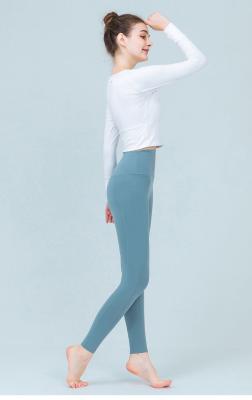 Cina Ghette molli del tessuto dell'alta vita delle donne per usura di yoga in vendita