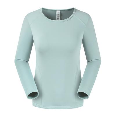 Cina maglia con cappuccio degli sport delle donne di cucitura personalizzabili di Flatlock intorno alle camice di sudore del collo in vendita