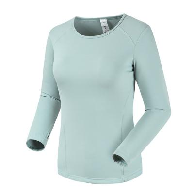 Cina maglia con cappuccio degli sport delle donne di cucitura personalizzabili di Flatlock intorno alle camice di sudore del collo in vendita