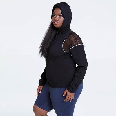 China Frauen Soems 200g plus Größen-Yoga-Abnutzungs-sexy langärmligen Training Hoodie zu verkaufen