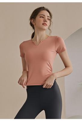 Cina il lato atletico dell'abbigliamento delle donne 180g ha riunito le magliette potate laterali di yoga in vendita