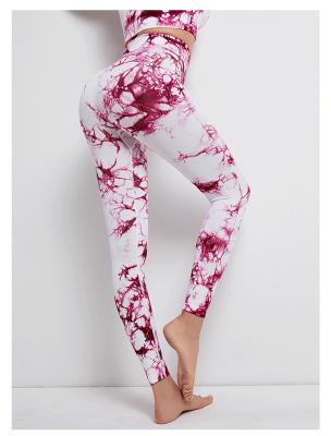 Cina BSCI ha certificato le calzamaglia senza cuciture di yoga delle ghette dell'yoga delle donne della tintura della immersione in vendita