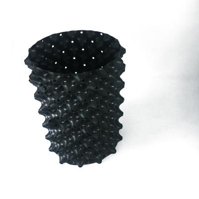 China Black flower Plastic air pruning supplier vendor Tree prune plant Root fast growth container plastic plant pots for sale