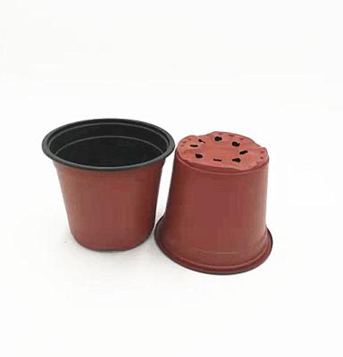 China Home Garden nursery bicolor Plastic garden pots Flower Pot for sale