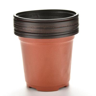 10cm Hoogste Dia Brown Polypropylene Plant Pots UV Gestabiliseerde HDPE