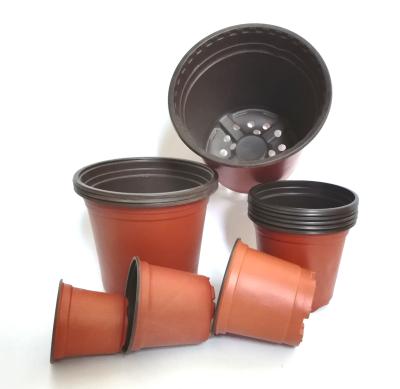 China Manufactures wholesale PP plastic material bicolor flower pots for sale