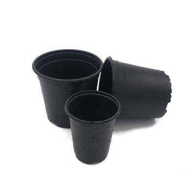 China Light and soft black/double-color flower pot cane shoots  seedling nutrition pot for sale