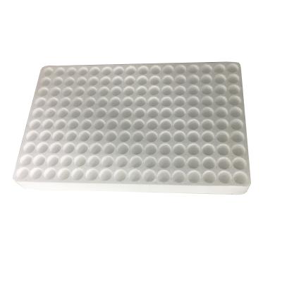 China Floating EPS Foam Plastic Seedling Tray Recycled 160 Round Cell Seed Tray for sale