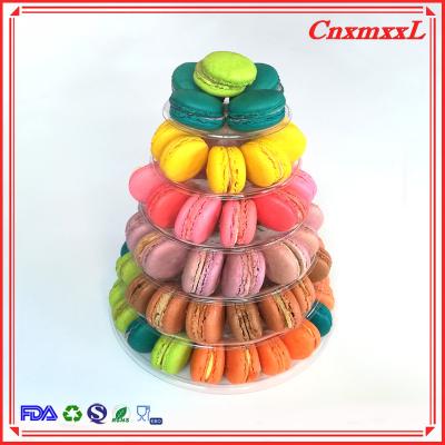 China 6 tier macaron tower wholesale macaron tower case macaron package for sale