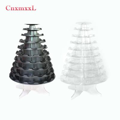 Cina nuovo supporto della torre dell'esposizione del macaron della fila di stile 10 in vendita