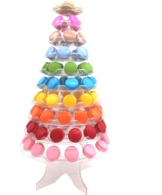 Cina 10 supporti di plastica elegante del supporto della torre dell'esposizione del macaron strato/della fila per la festa nuziale in vendita