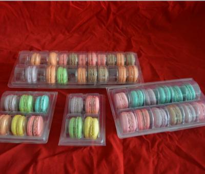 China Customize design OEM macarons cakes chocolates plastic blister thermoforming vacuum clamshell packaging for sale