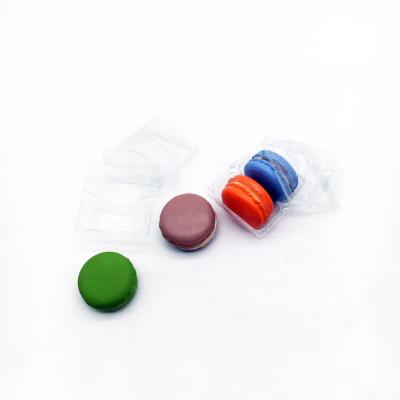 중국 Beautiful clear macaron cake packaging PVC/PET blister tray 2 pack tray 판매용