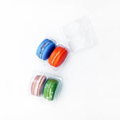 Cina 2 cells blister tray macaron cookie candy packaging tray box in vendita