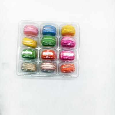 중국 Plastic Clear 12 pack  macaron tray 판매용