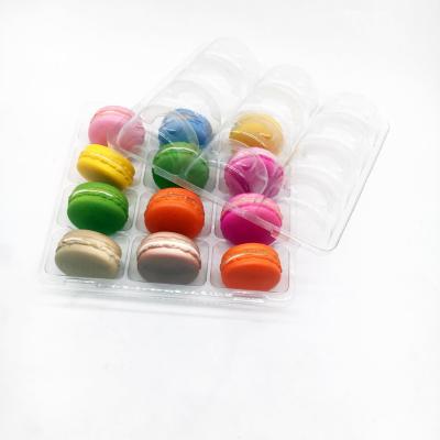 중국 PVC/PET Clear macaron tray 12 holes tray 판매용
