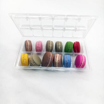 중국 12 pack plastic macaron tray clamshell packaging plastic package 판매용