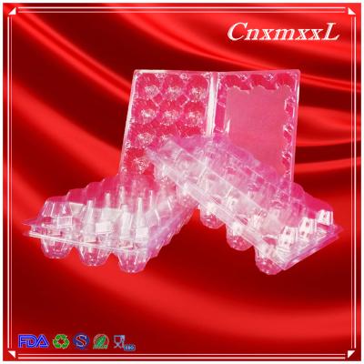 China 9pcs Stackable Plastic Egg Holder 152mm Square Incubator Egg Setting Tray for sale
