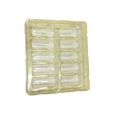 China White Plastic Ampoule Tray Packaging 10ml Glass Vial Trays Plastic Ampoule Box for sale