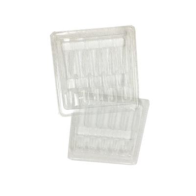 China Disposable 1mm PET Blister Packaging Inserts Ampoule Blister Pack Tray for sale