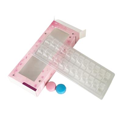 China Laduree Style Macaron Packaging Cookies Paper Box Custom Logo Printing Macaron Packaging for sale