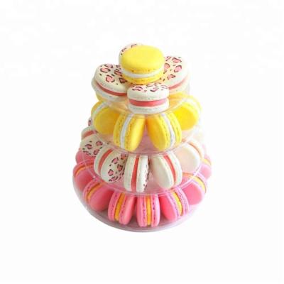China 4 Tier Macaron Tower Dessert Stand Food Display Stand For Cake Shop for sale