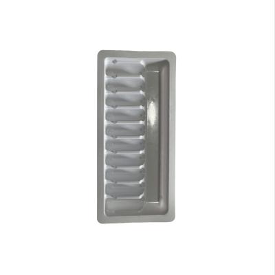 China PET Water Injection Fixed Tray Glass Bottle Drug Safety Bottle Tray for sale