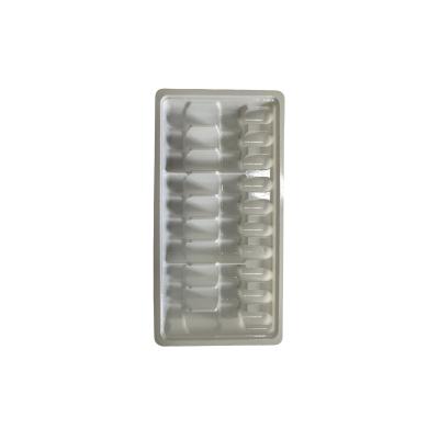 China PET Water Injection Fixed Tray Glass Bottle Drug Safety Bottle Tray for sale