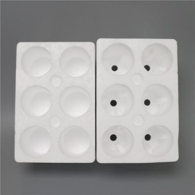 China Supply Shock-absorbing Thermal Insulation Wine Foam Box Glass bottle Foam Box Spot Round for sale