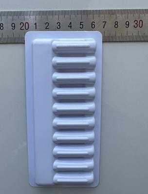 중국 의약품 앰풀 트레이 PET 물질 1ml 10 팩 유리 바늘 고정 트레이 유통 판매용