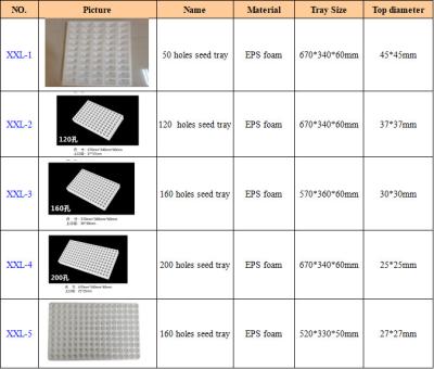 중국 EPS 120 홀 심기 트레이 폼 씨앗 재배 트레이 다중 사양 판매용