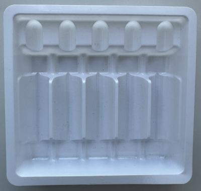 중국 1ml 2ml 5ml 10ml 5 팩 앰풀 트레이 PET 진공 트레이 사용자 정의 판매용