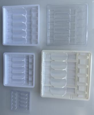 중국 1ml 2ml 5ml 10ml 5 팩 앰풀 트레이 PET 진공 트레이 사용자 정의 판매용