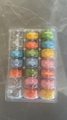 China Rectángulo 21 palets embalaje de plástico bandeja de macarrones personalizable en venta