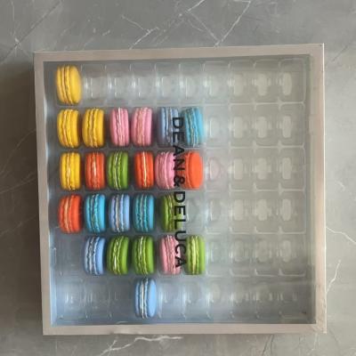 Chine Macaron 60 Emballage en plateau de macaron transparent Boîte faite à la main Emballage de chocolat à vendre